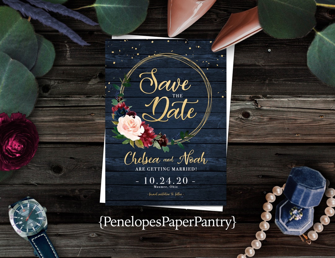 Rustic Save the Date,rustic Fall Wedding Save the Dates,rustic Wood ...