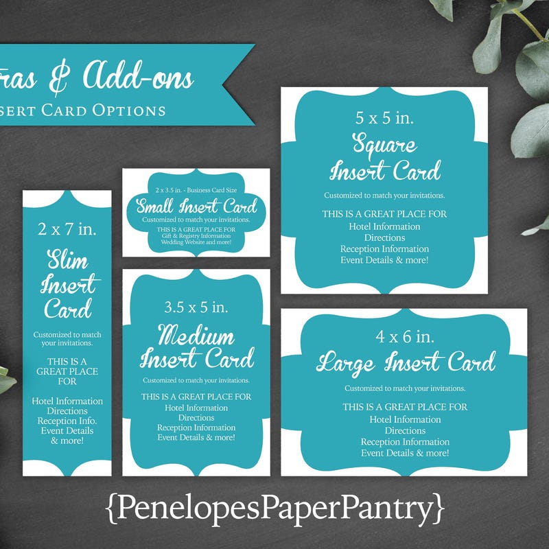 Accommodation Cards - Etsy