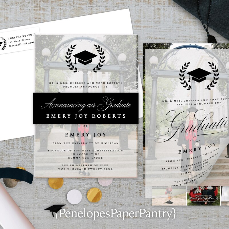 Vellum Invitation - Etsy