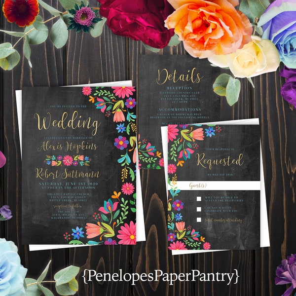 Mexican Wedding Invitation - Etsy