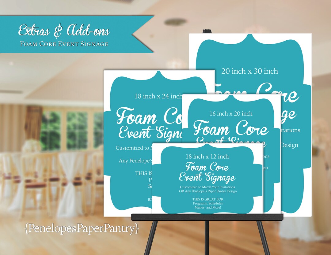 Foam Core Signs,made to Match,custom Order,printed Sign - Etsy