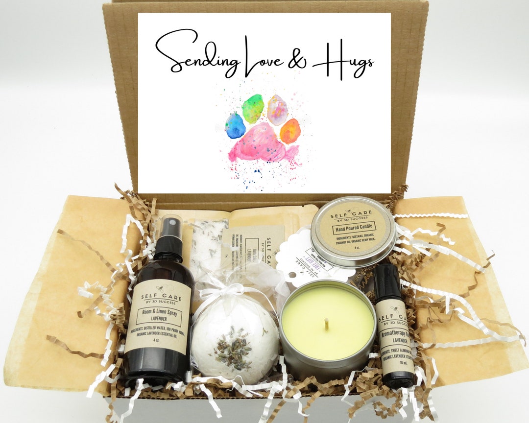 Loss of Dog Sympathy Gift / Sending Love and Hugs Pet Passing Gift Box ...