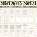 Boundaries Bundle / Healthy Vs. Unhealthy Boundary Checklist / Setting ...