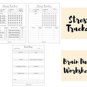 Self-care Plan Worksheets Printable PDF Bundle Self Care Ideas ...