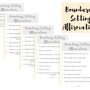 Boundaries Bundle / Healthy Vs. Unhealthy Boundary Checklist / Setting ...