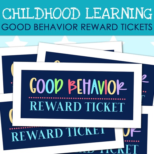 Good Behavior Bingo Printable Chart Behavior Reward Chore - Etsy