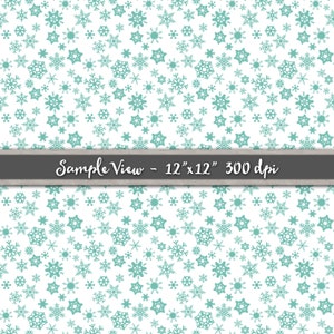 Snowflake Scrapbook Paper, Snowflake Scrapbooking Paper, Snowflake ...