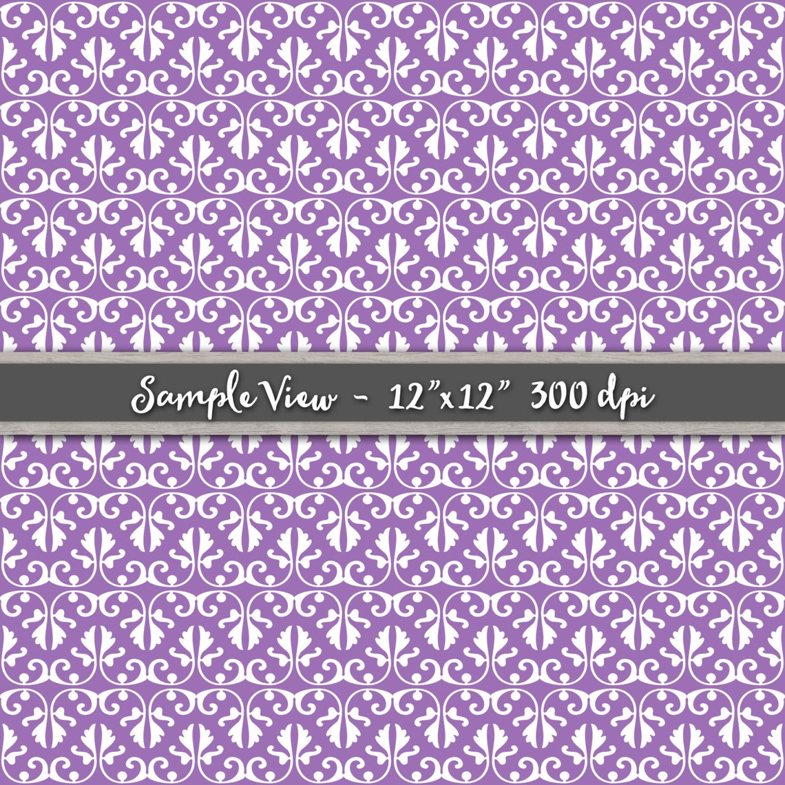 Damask Scrapbook Paper, Flourish Damask Scrapbooking Paper, Damask ...