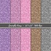 Glitter Digital Paper, Light Rainbow Colors, Sparkle Scrapbooking Paper ...