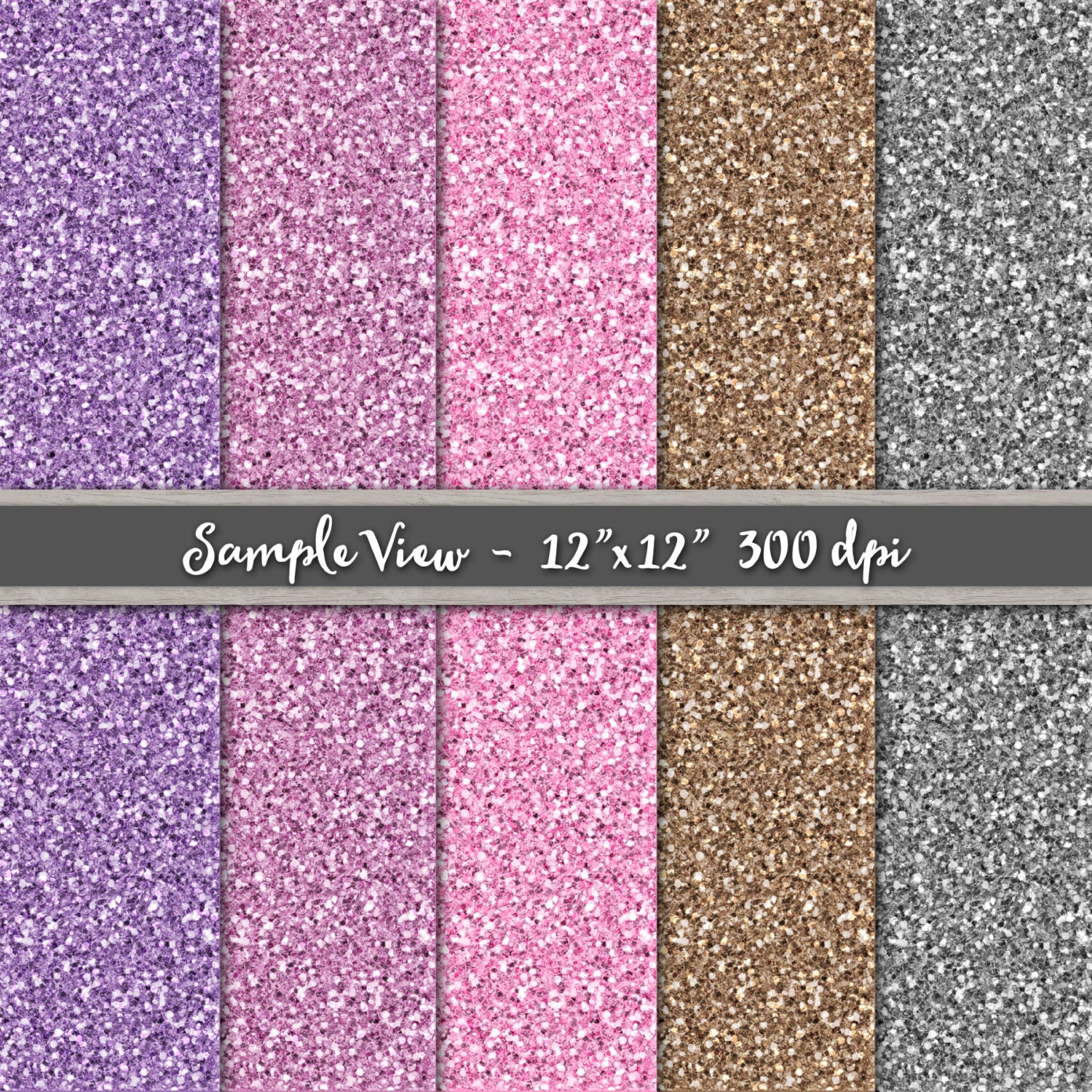 Glitter Digital Paper Light Rainbow Colors Sparkle - Etsy