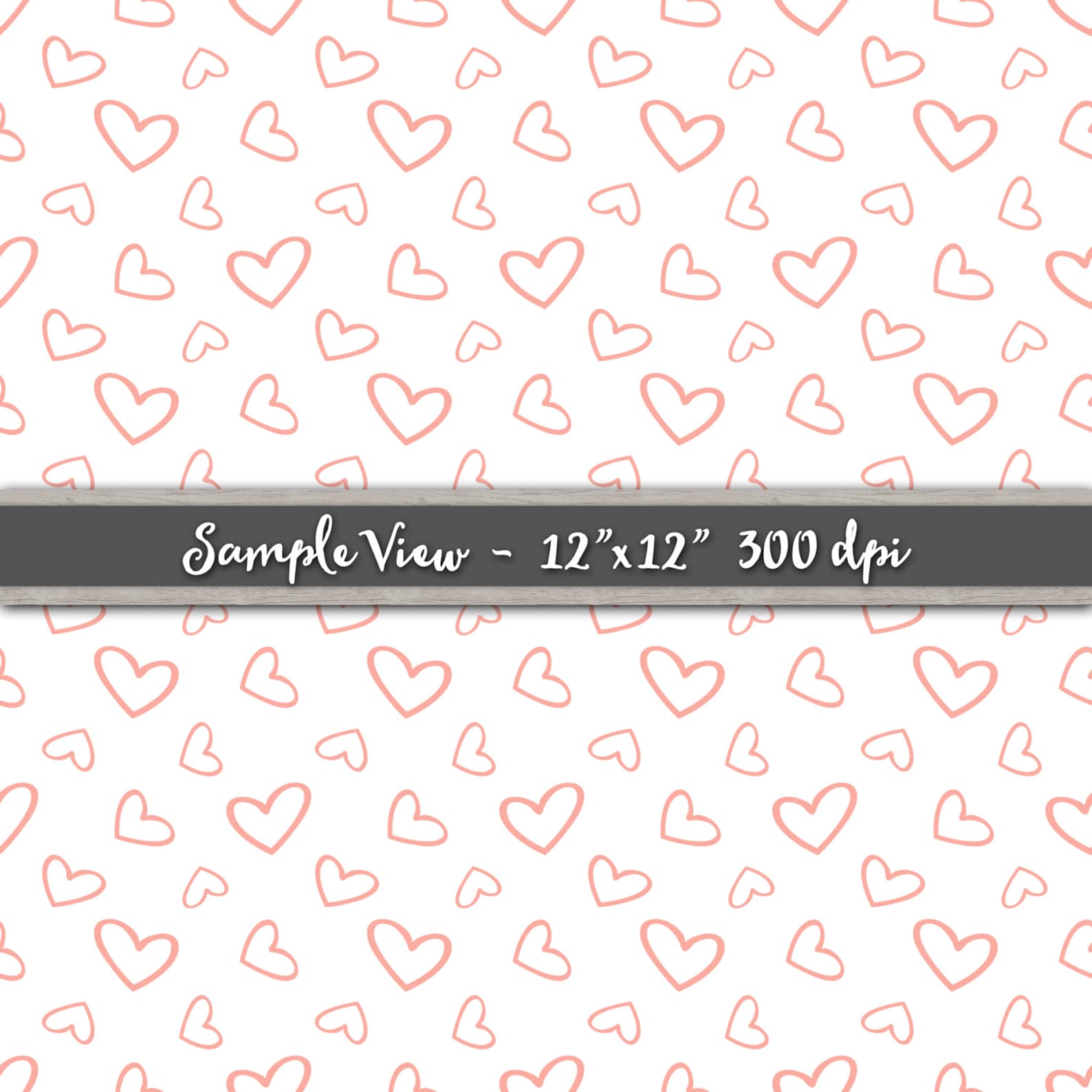 Heart Scrapbook Paper Heart Scrapbooking Paper Heart Digital - Etsy