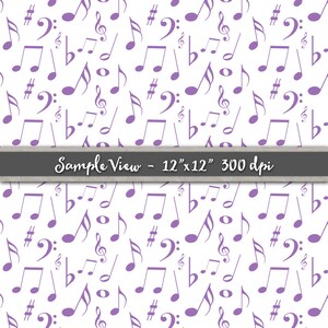 Musical Digital Paper, Music Paper, Music Scrapbook Paper, Band Musical ...