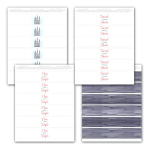 Temple and Priesthood Preparation Bottle Labels - LDS Primary 2020 ...