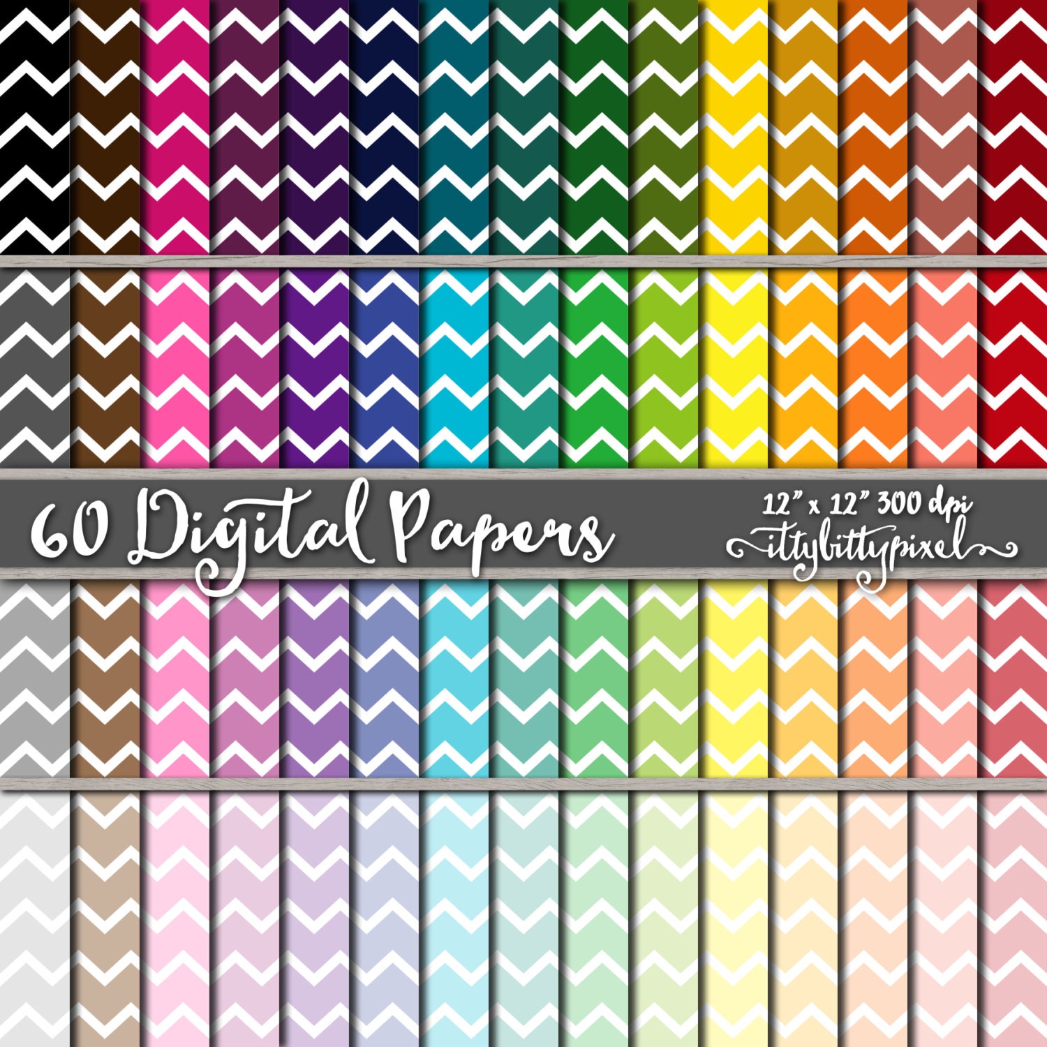 Pink And Purple Chevron Scrapbook Paper