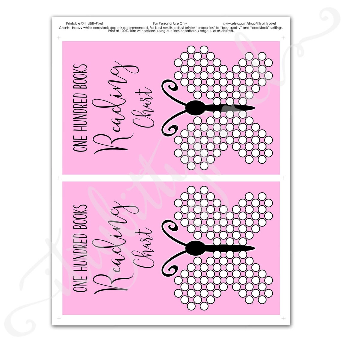 100 Picture Book Reading Chart Literacy Encouragement Tool - Etsy