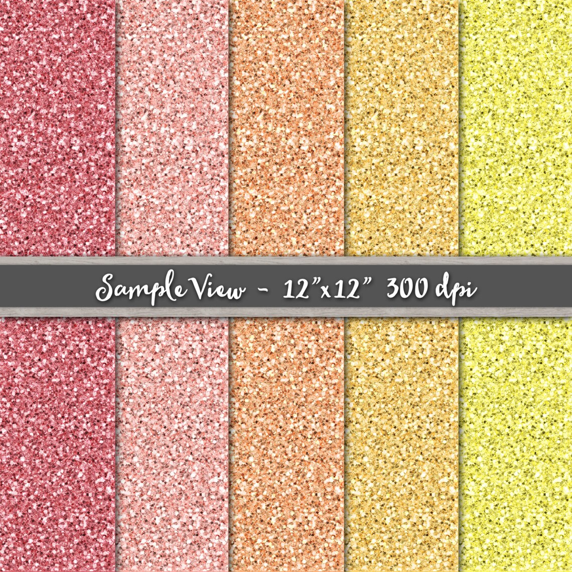 Glitter Digital Paper Light Rainbow Colors Sparkle | Etsy