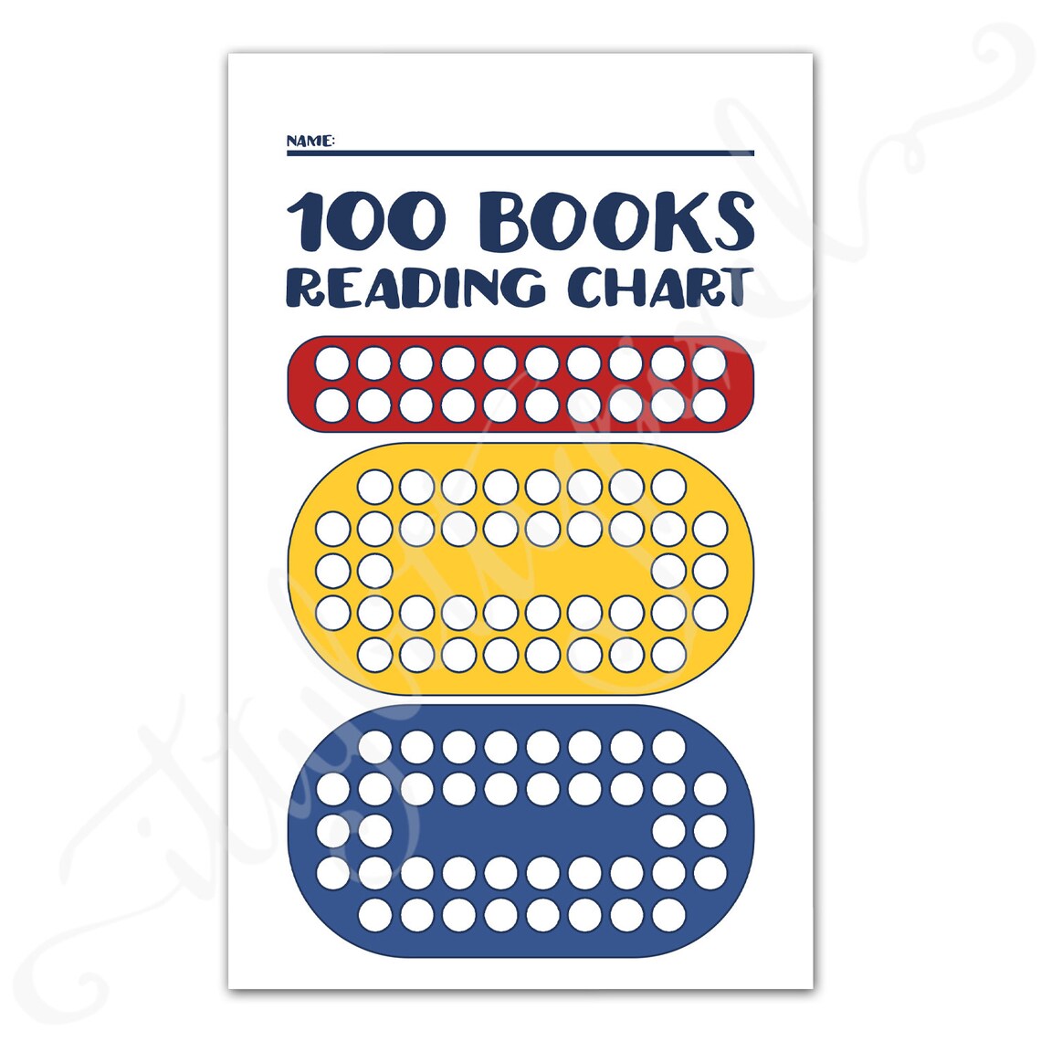 100 Picture Book Reading Chart Literacy Encouragement Tool - Etsy