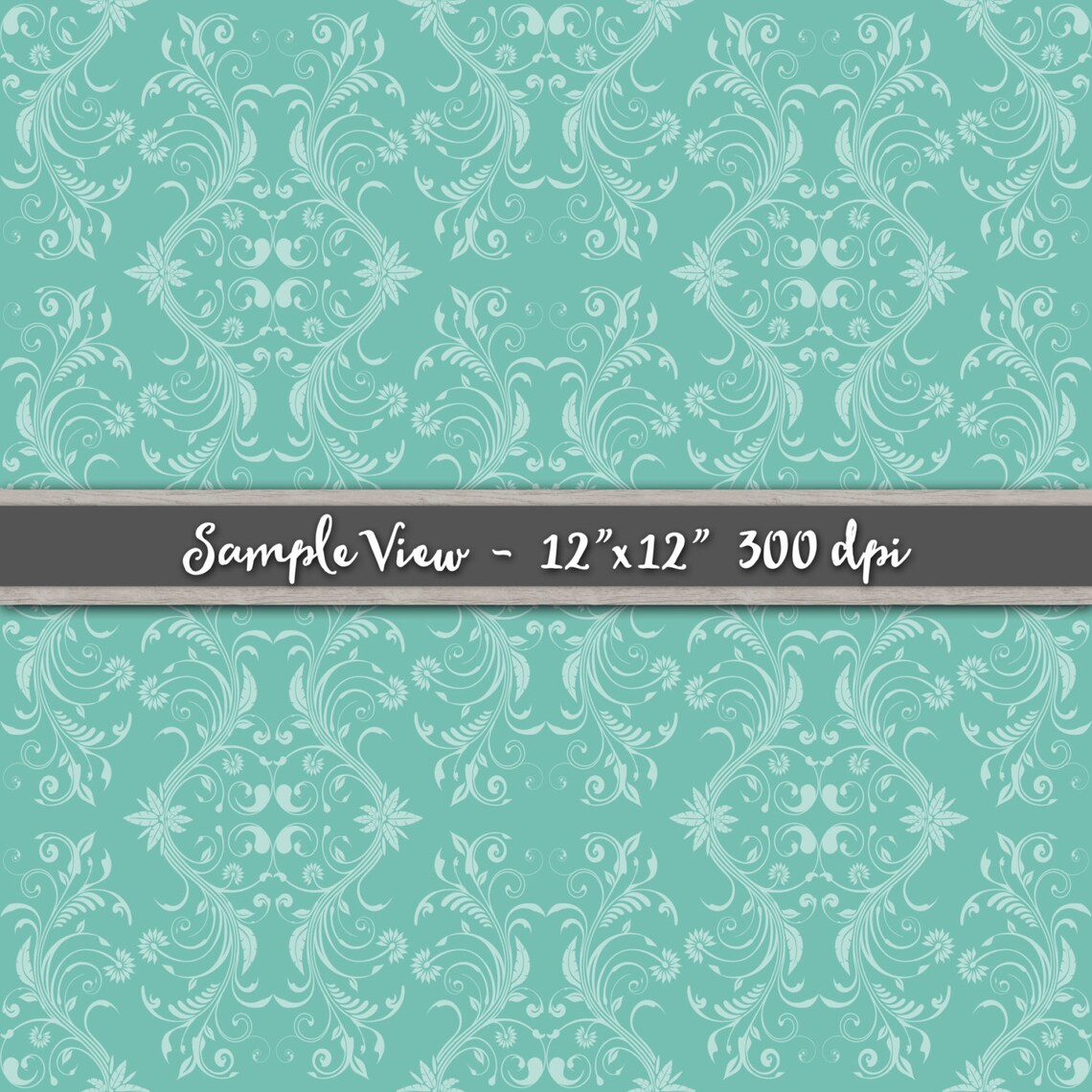 Damask Scrapbook Paper, Vintage Damask Scrapbooking Paper, Damask ...