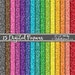 Glitter Digital Paper Bright Rainbow Colors Sparkle | Etsy