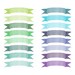 Watercolor Ribbon Clip Art - Hand Painted Banner Digital Painted ...