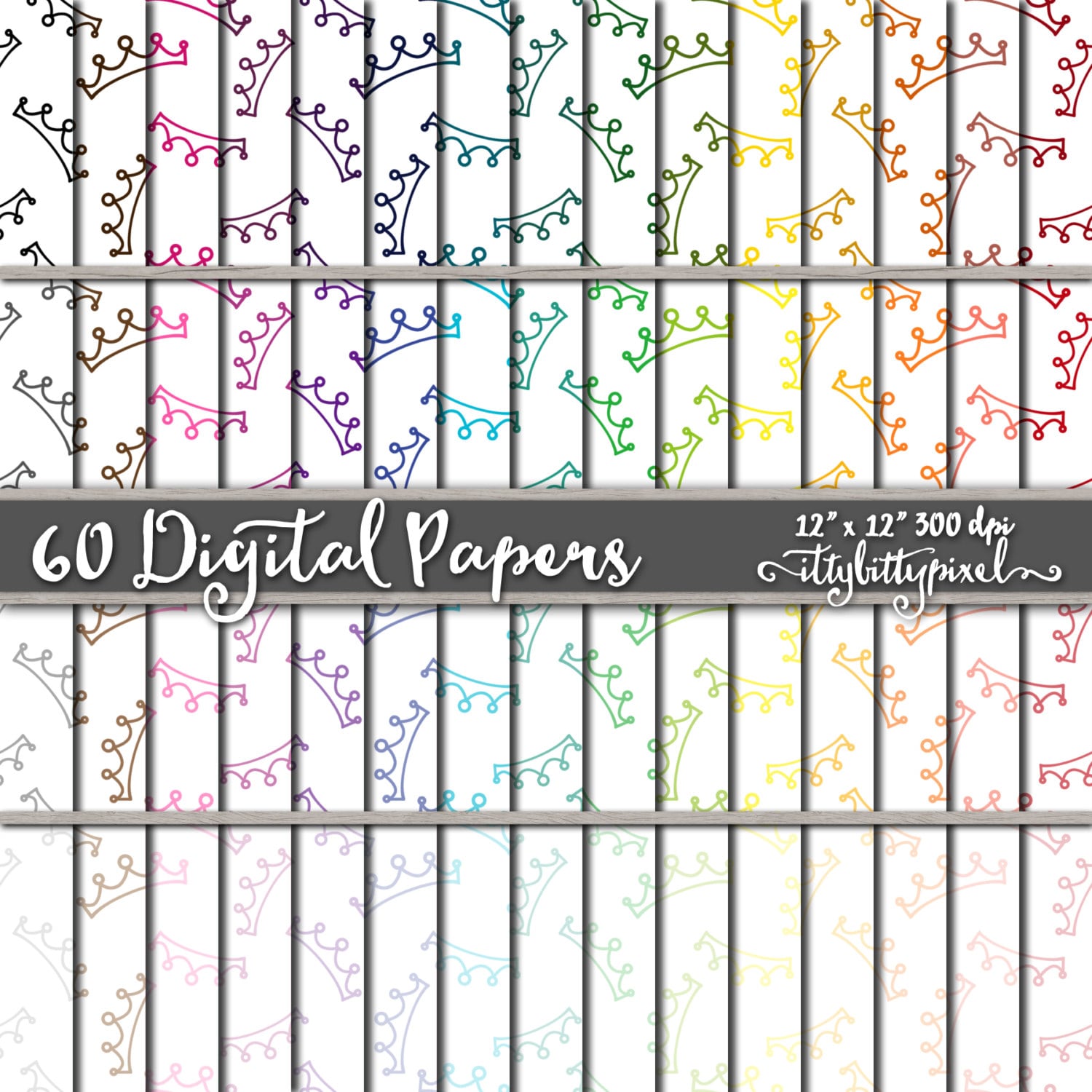 Princess Crown Scrapbook Paper Crown Scrapbooking Paper - Etsy