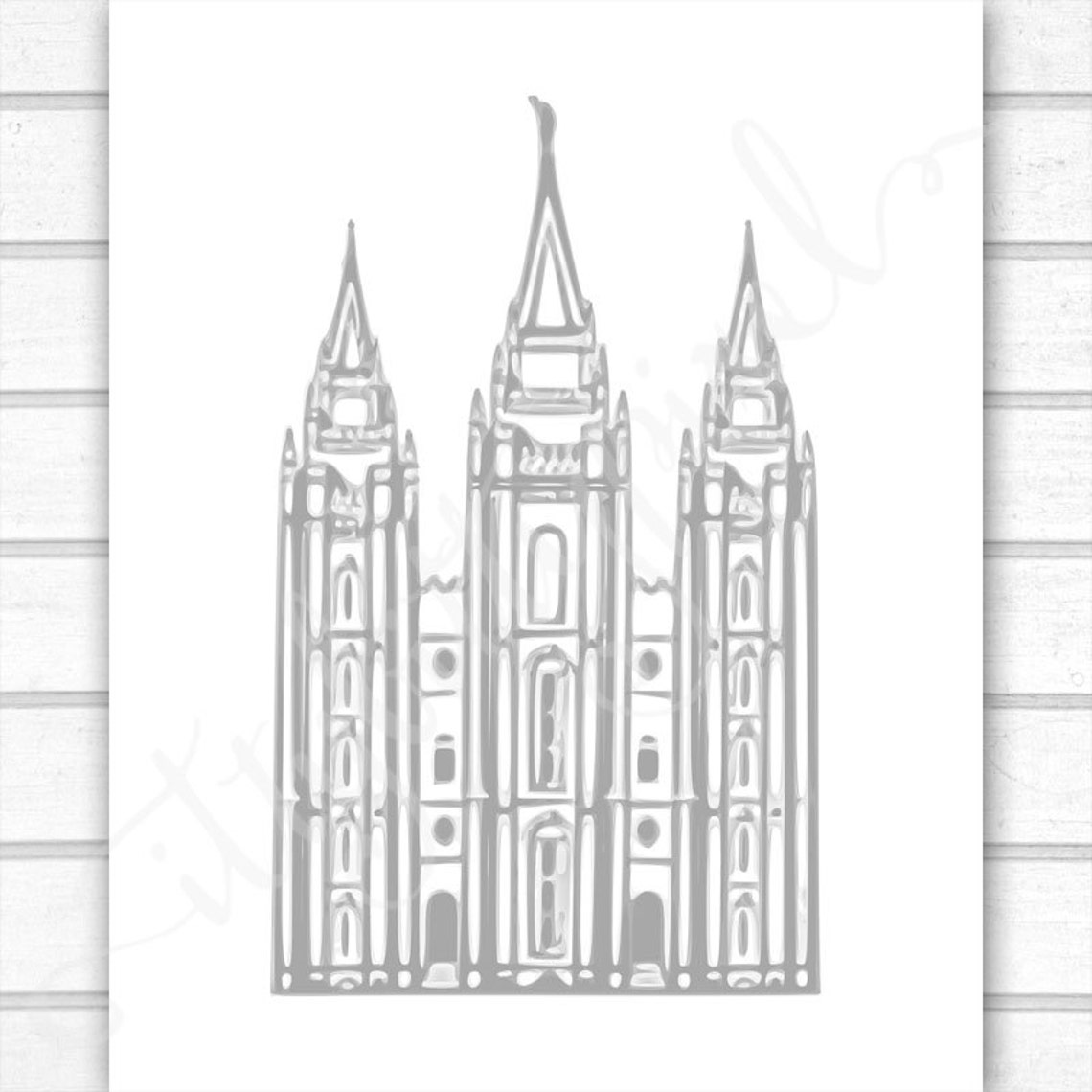Salt Lake City Temple LDS Digital Wall Art Print PRINTABLE - Etsy