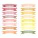 Watercolor Ribbon Clip Art - Hand Painted Banner Digital Painted ...