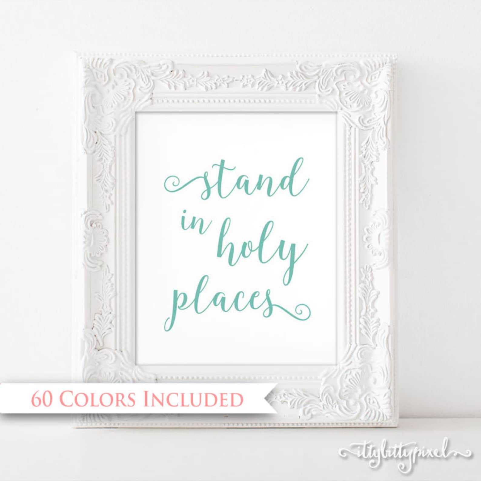 Stand in Holy Places LDS Digital Wall Art Print PRINTABLE - Etsy