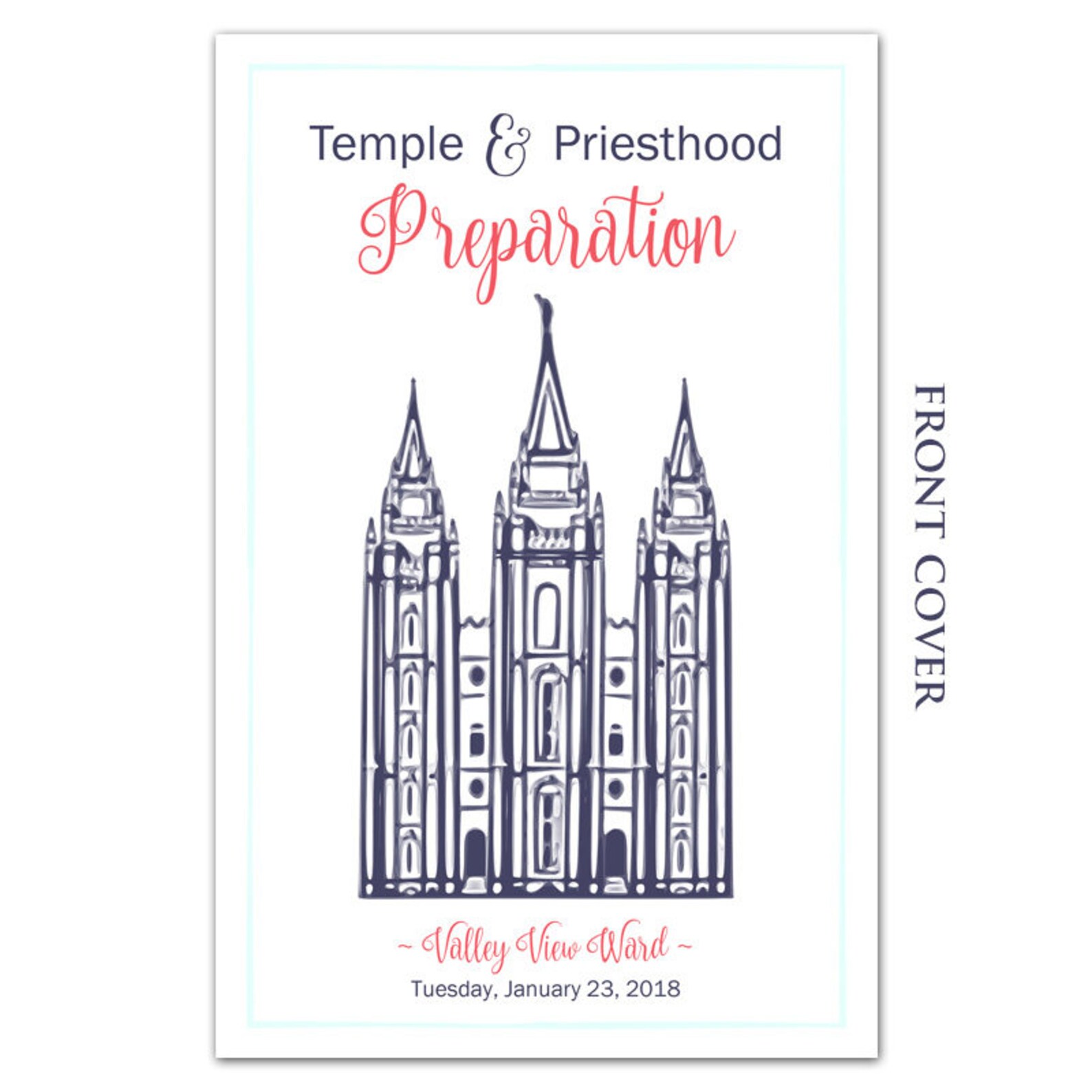 Temple and Priesthood Preparation Program - LDS Primary 2020 Editable ...