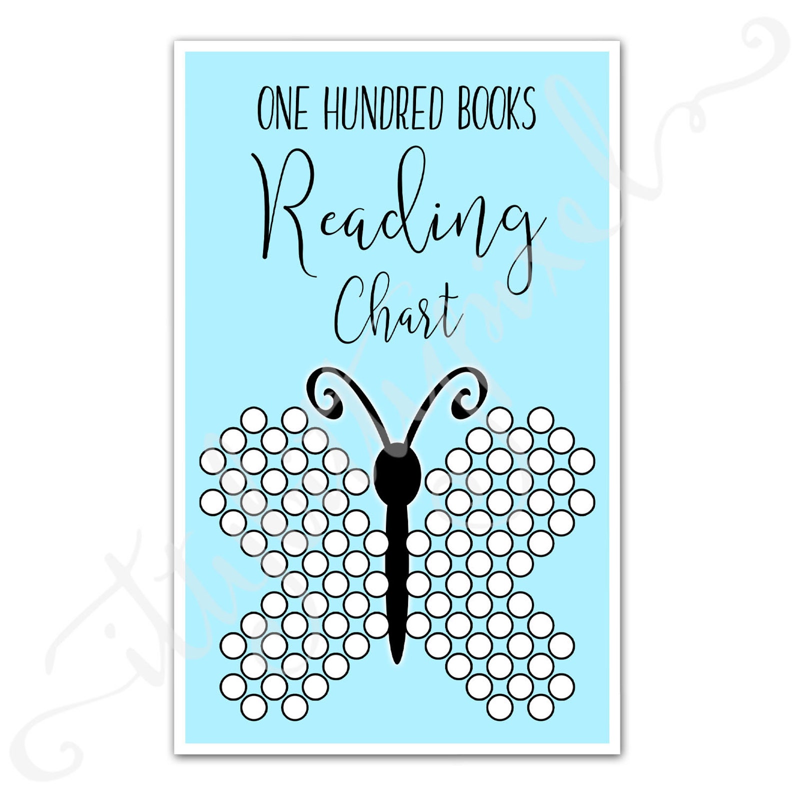 100 Picture Book Reading Chart Literacy Encouragement Tool - Etsy