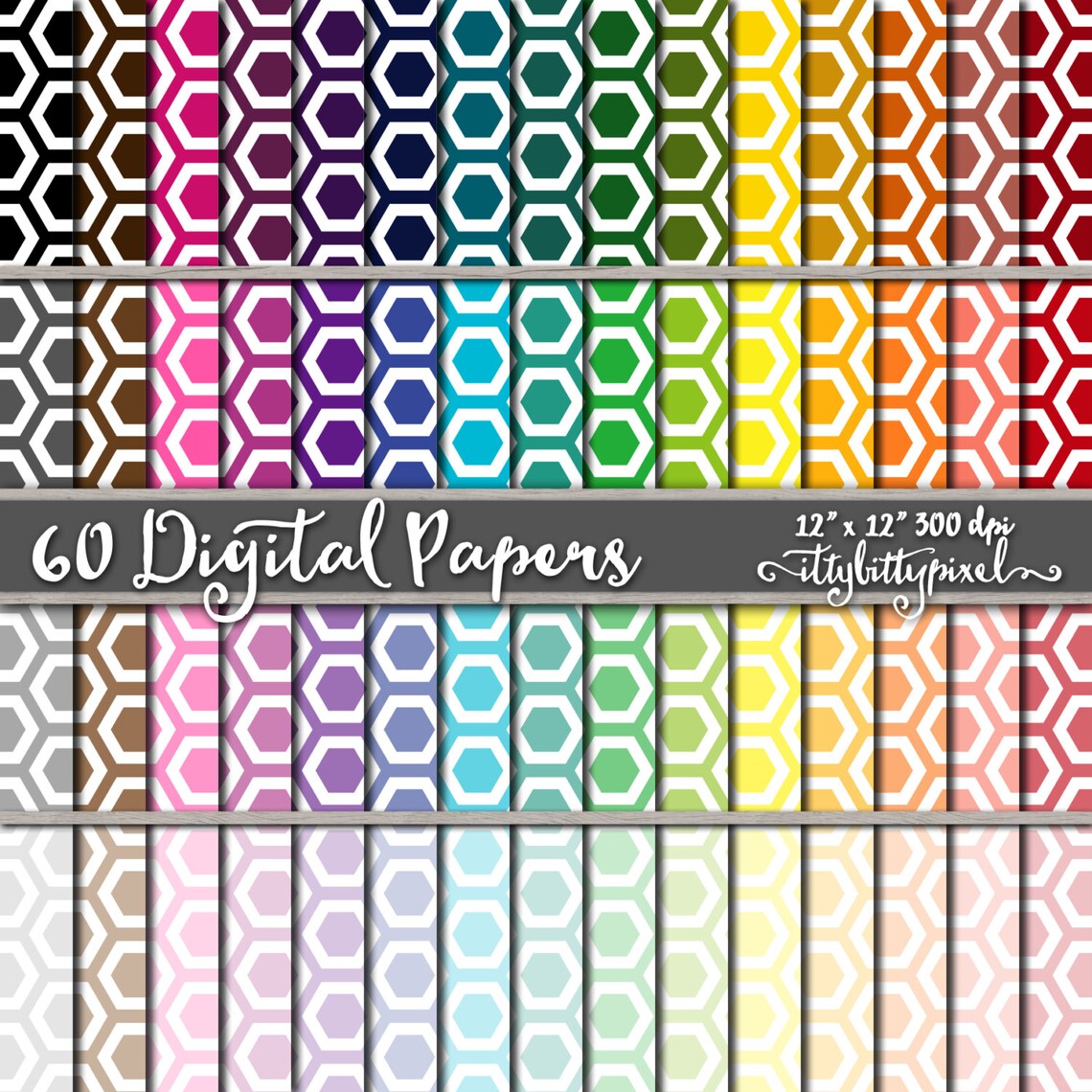 Honeycomb Scrapbook Paper Hexagon Scrapbooking Paper Lattice | Etsy