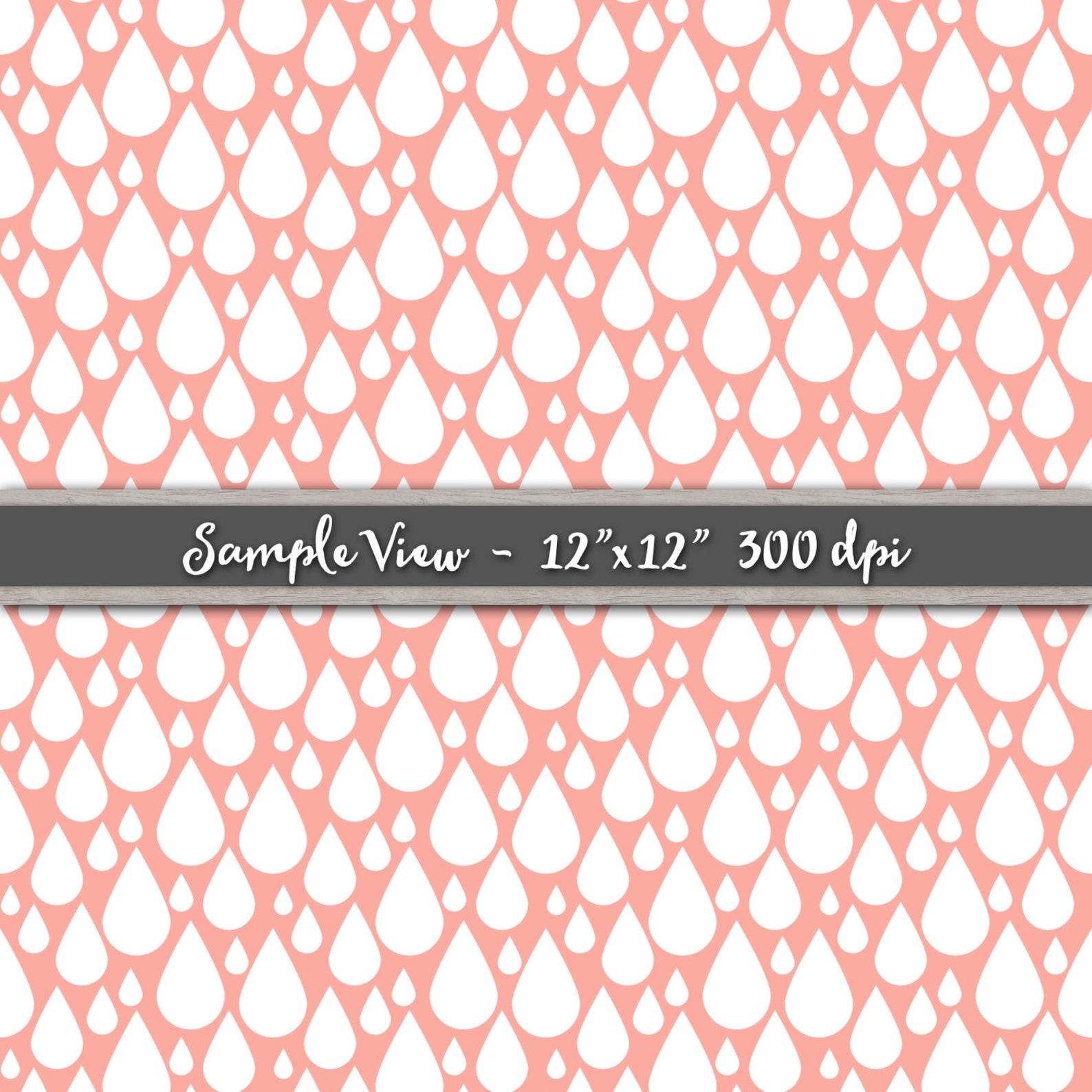 Raindrop Scrapbook Paper Rain Drop Scrapbooking Paper Rain | Etsy