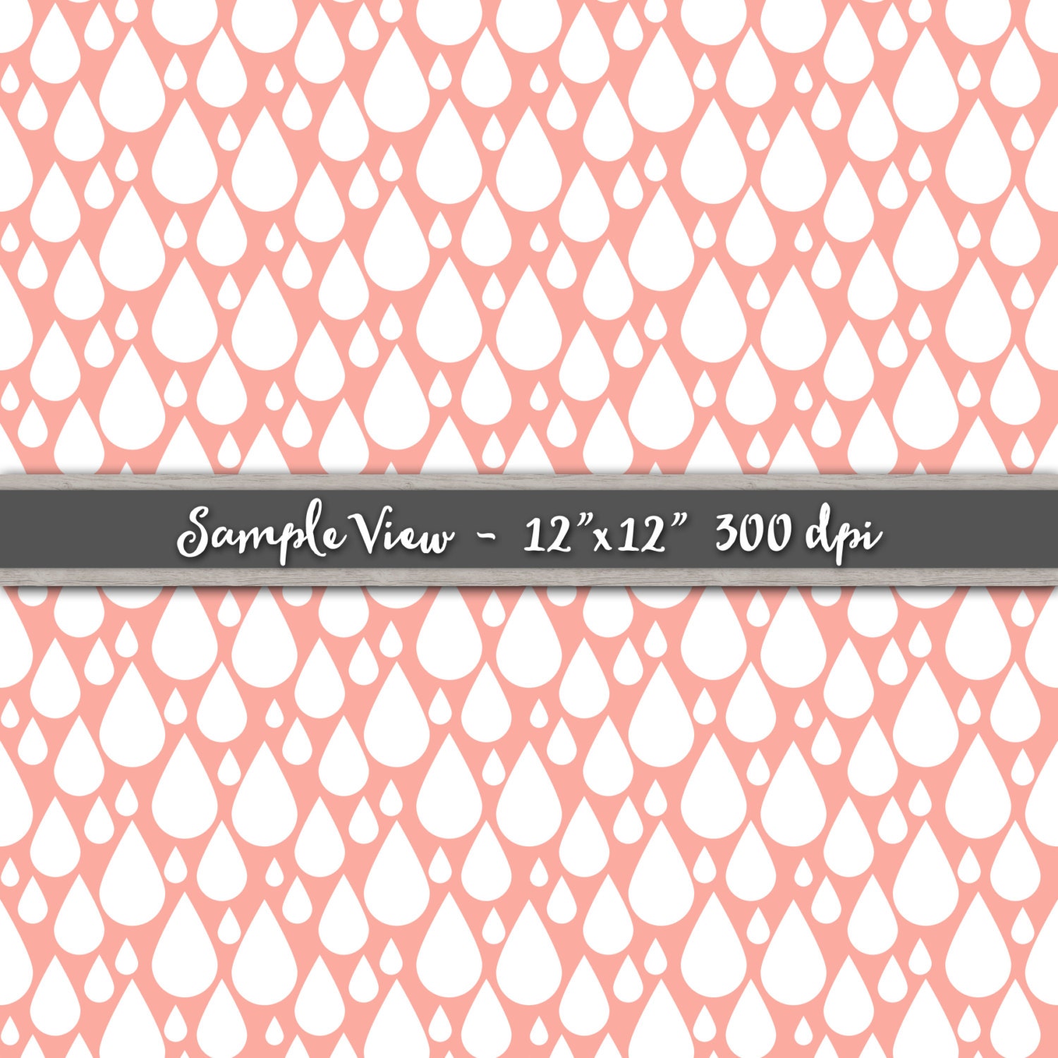 Raindrop Scrapbook Paper Rain Drop Scrapbooking Paper Rain - Etsy