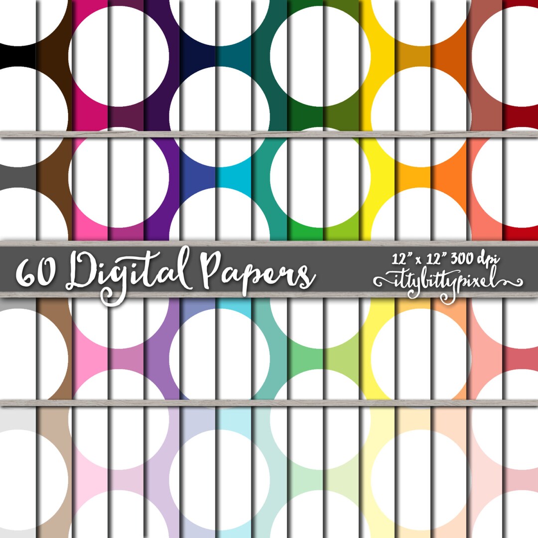 Mega Polka Dot Scrapbook Paper, Polka Dot Scrapbooking Paper, Polka Dot ...