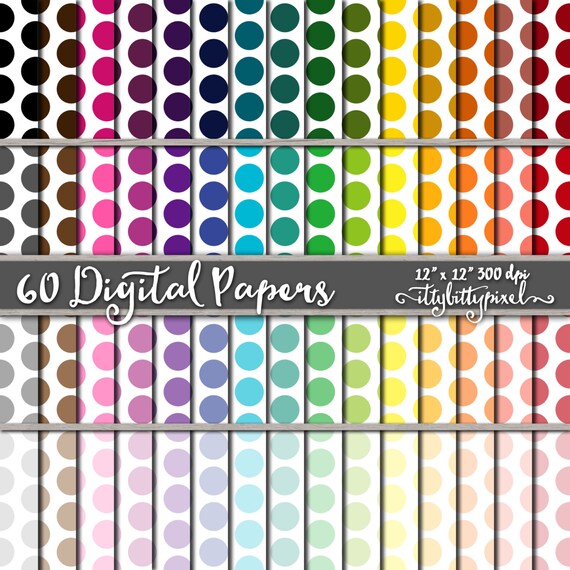 Big Polka Dot Scrapbook Paper Polka Dot Scrapbooking Paper | Etsy