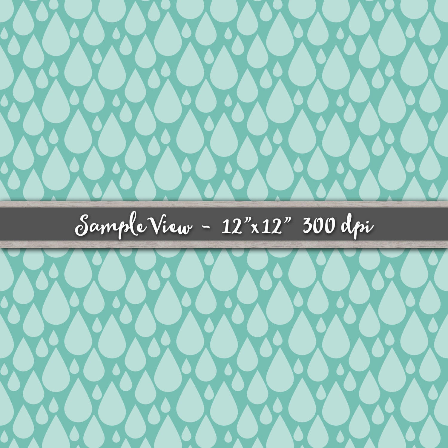 Raindrop Scrapbook Paper Rain Drop Scrapbooking Paper Rain | Etsy