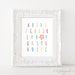 Alphabet Flower Digital Wall Art Print PRINTABLE Girls Bedroom Baby ...
