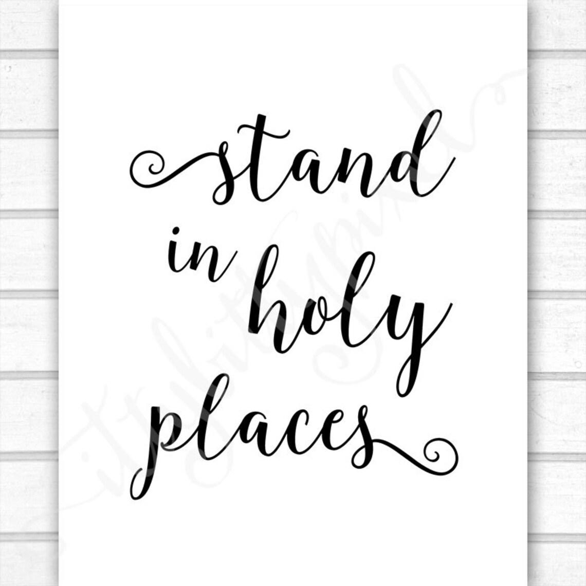 Stand in Holy Places LDS Digital Wall Art Print PRINTABLE | Etsy