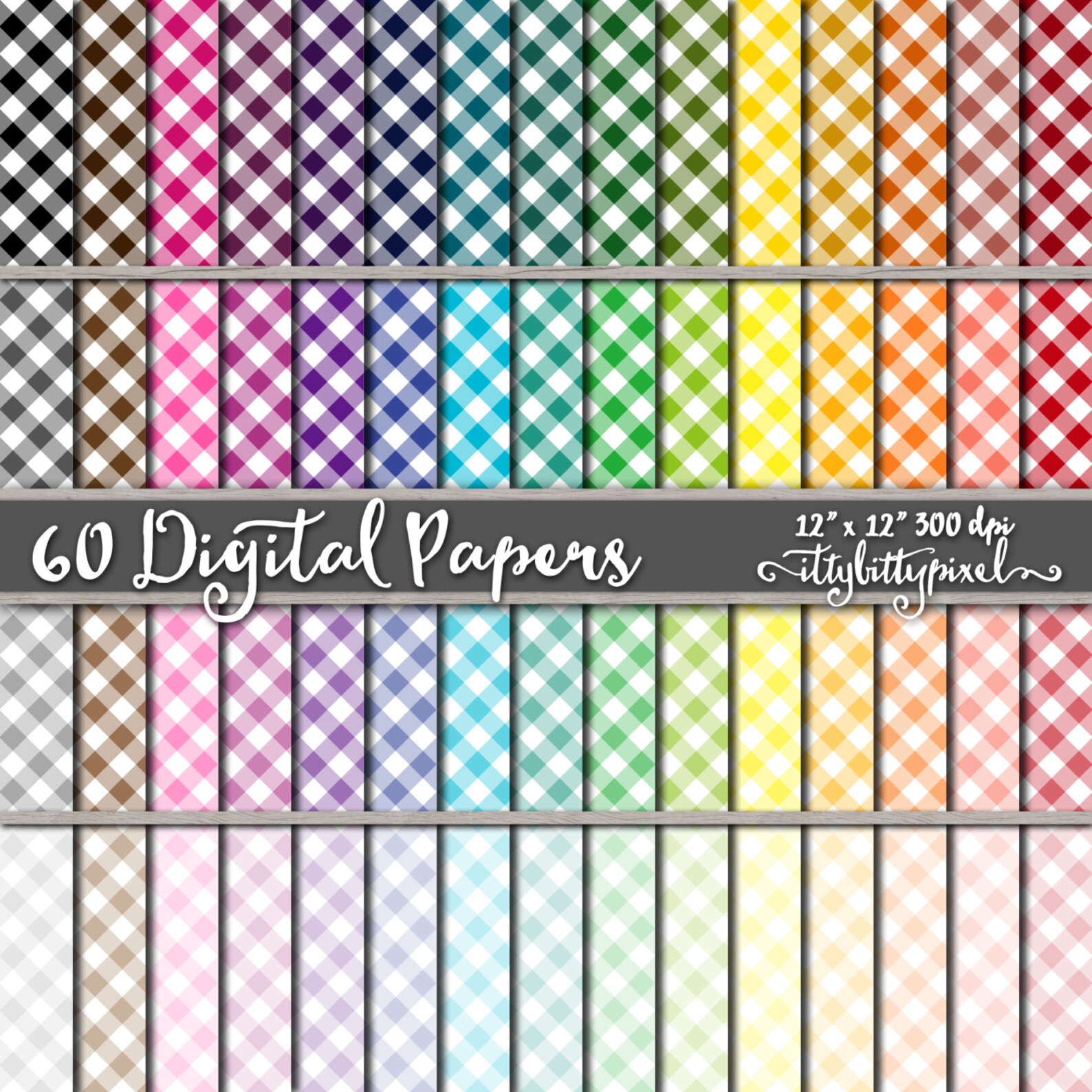 Gingham Scrapbook Paper Gingham Scrapbooking Paper Gingham - Etsy