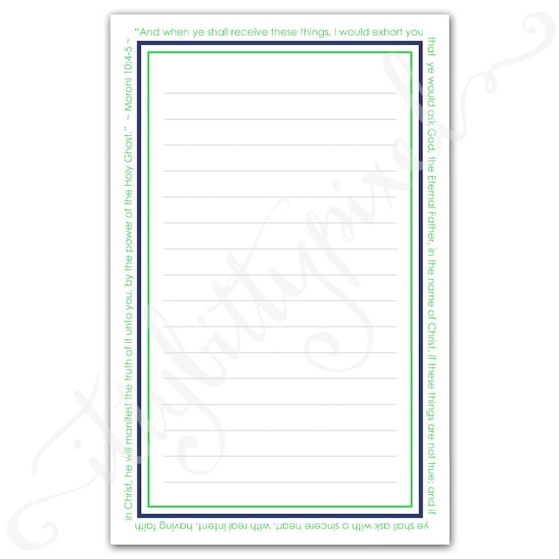 LDS Testimony Inserts for Book of Mormon Missionary Work PRINTABLE PDF ...