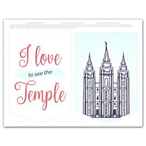 Temple and Priesthood Preparation Banner - LDS Primary 2020 PRINTABLE ...