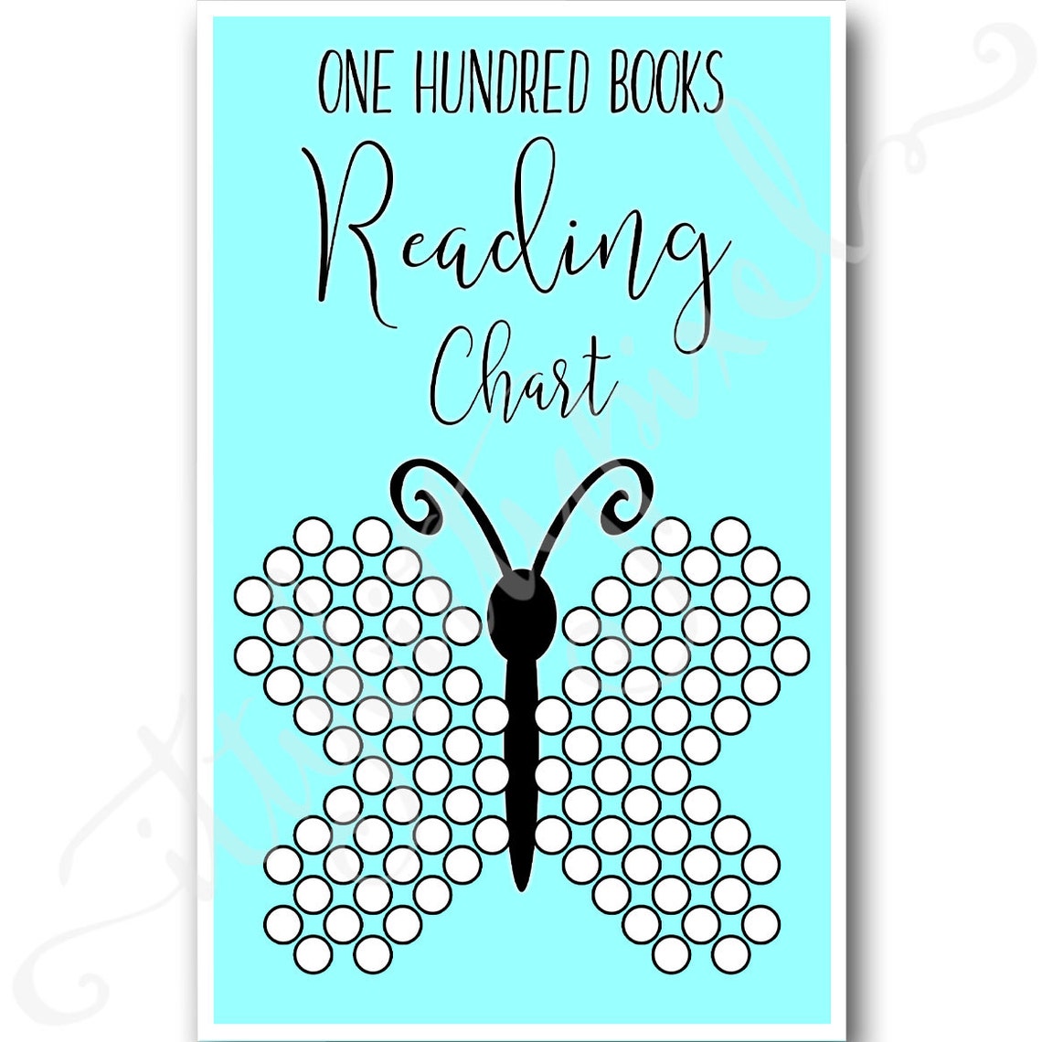 100 Picture Book Reading Chart Literacy Encouragement Tool | Etsy