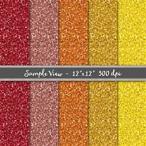 Glitter Digital Paper, Dark Rainbow Colors, Sparkle Scrapbooking Paper ...