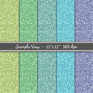 Glitter Digital Paper, Light Rainbow Colors, Sparkle Scrapbooking Paper ...