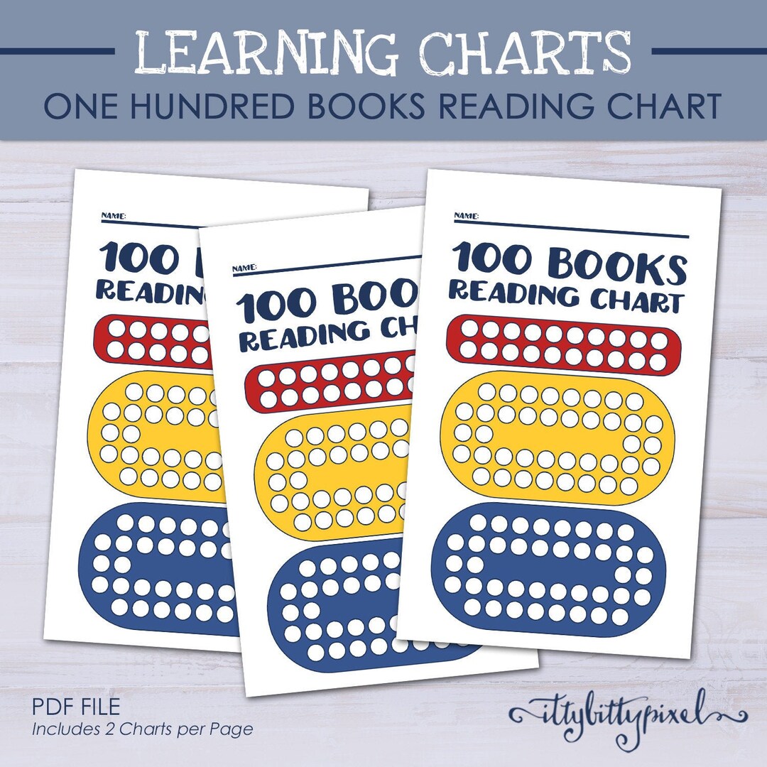 100 Picture Book Reading Chart - Literacy Encouragement Tool ...