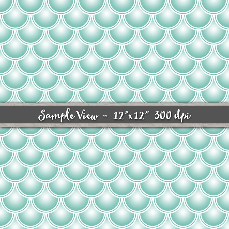 Scallop Scrapbook Paper, Scallop Scrapbooking Paper, Fish Scale Digital ...
