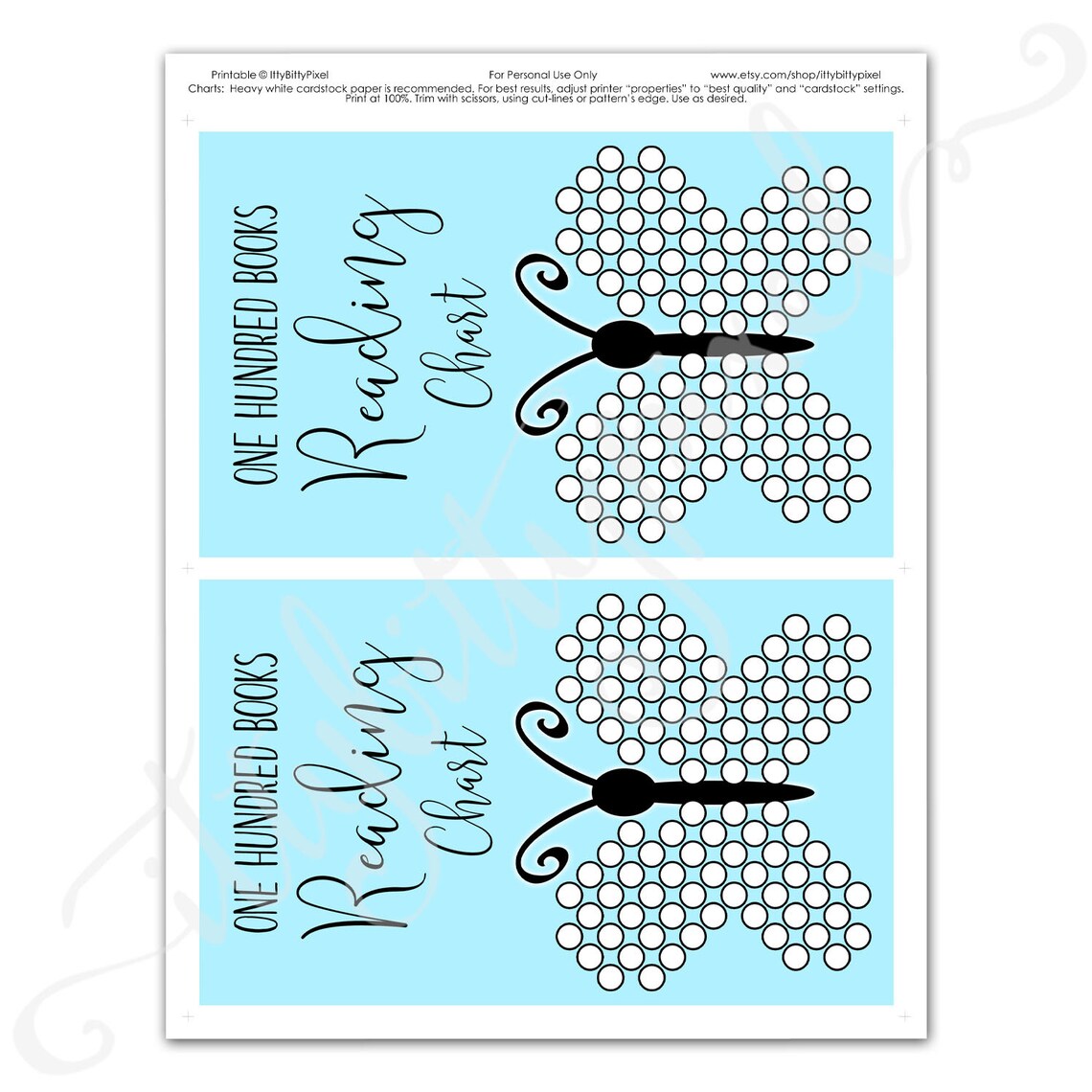 100 Picture Book Reading Chart Literacy Encouragement Tool - Etsy