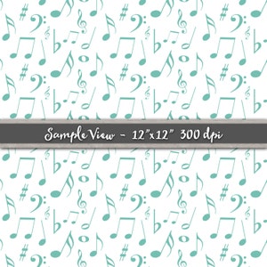Musical Digital Paper, Music Paper, Music Scrapbook Paper, Band Musical ...