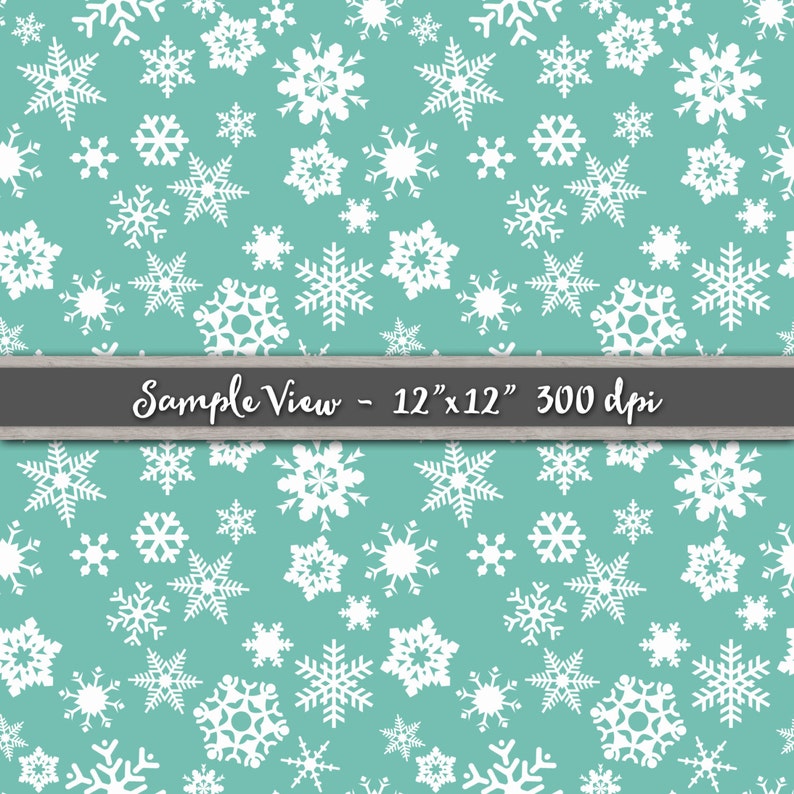 Snow Scrapbook Paper Snowflake Scrapbooking Paper Frozen - Etsy
