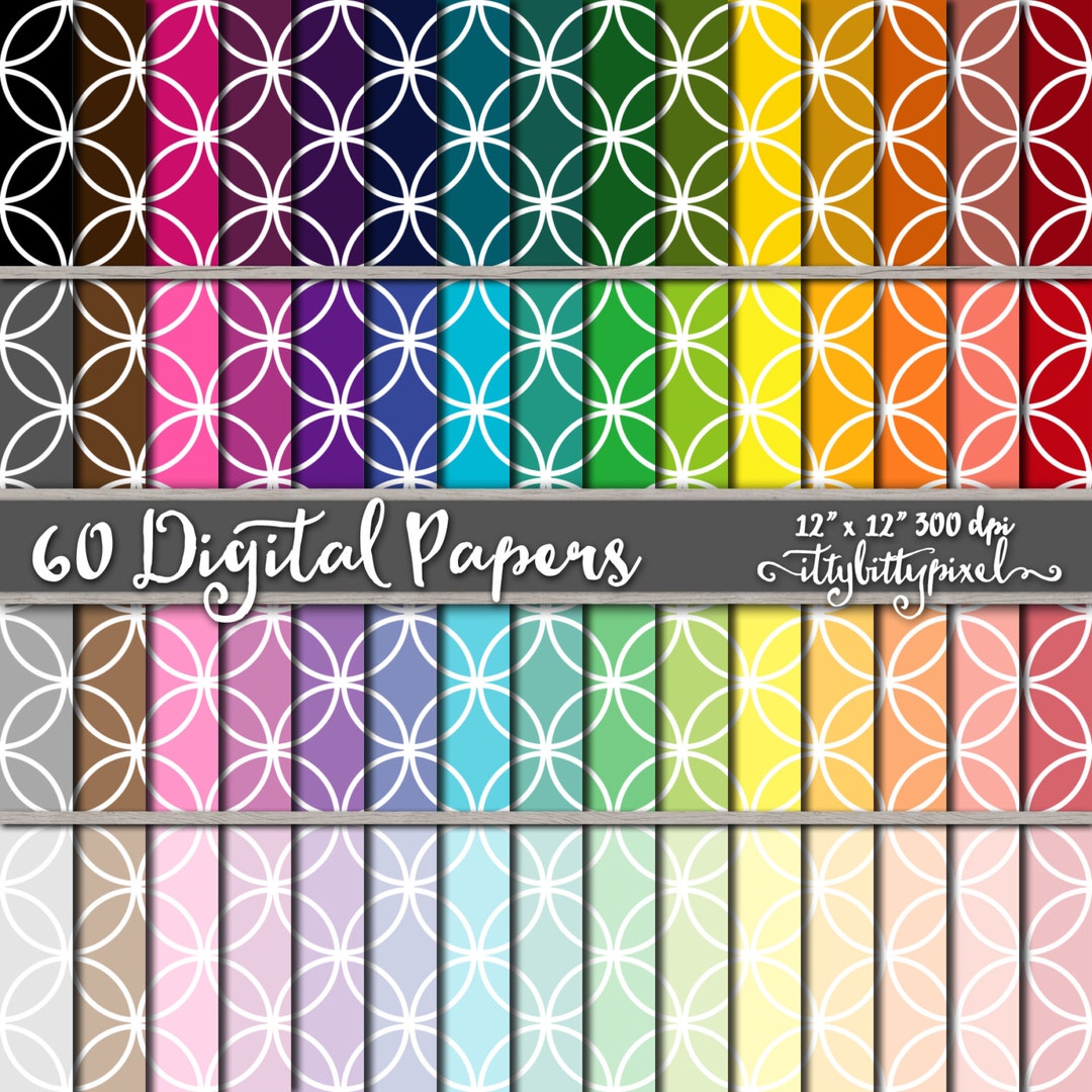 Circle Scrapbook Paper, Curved Diamond Scrapbooking Paper, Circle ...